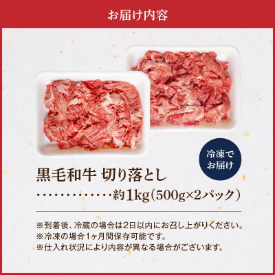 A4～A5等級 黒毛和牛 切り落とし 1kg(500g×2P)_S001-001A | 熊本県天草市 | ふるさと納税サイト「さとふる」