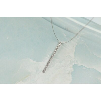 【プラチナ900 ダイヤモンドネックレス】0.095ct 70cmロングネックレス/KPN90001 | 山梨県甲府市 | ふるさと納税サイト「さとふる」
