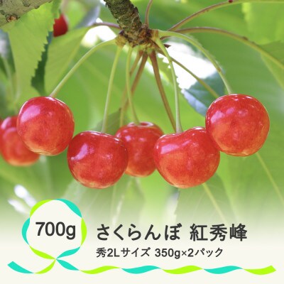 さくらんぼ 紅秀峰 秀2Lサイズ 700g (350gx2パック) バラ詰め 2023年産 山形県産 | お礼品詳細 | ふるさと納税なら「さとふる」
