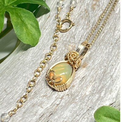 14kgfネックレス*天然石オパール*byアンジュ | お礼品詳細 | ふるさと納税なら「さとふる」