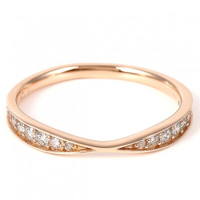 0.2ct シンプルリボンリングK18PG R3685DI-R #11 | お礼品詳細 | ふるさと納税なら「さとふる」