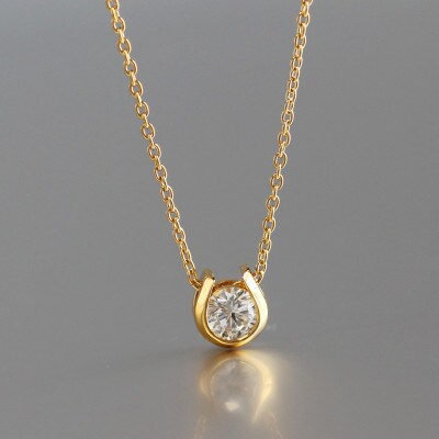 サステナブルなジュエリーを ラボグロウンダイヤモンド K18 ネックレス 0.2ct 馬蹄デザイン | お礼品詳細 | ふるさと納税なら「さとふる」