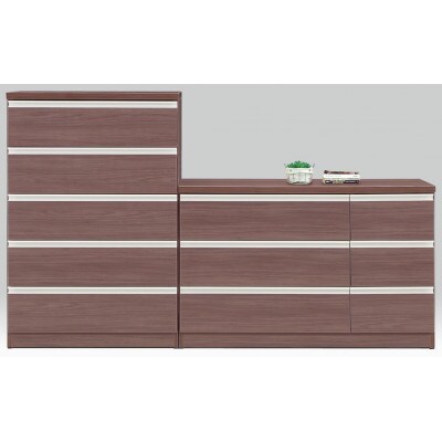 木目調を生かした120ローチェスト【Nスター】BR色 MADE IN 大川 | 福岡県大川市 | ふるさと納税サイト「さとふる」