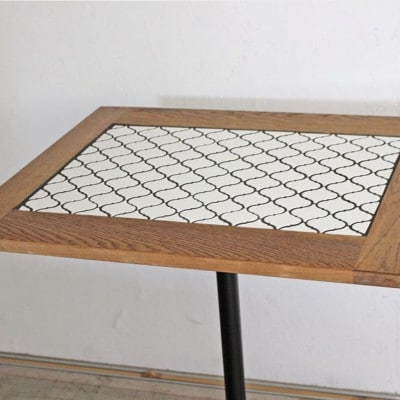 Tile Cafe Table (タイルカフェテーブル) ホワイトタイル【SWOF】 | お礼品詳細 | ふるさと納税なら「さとふる」